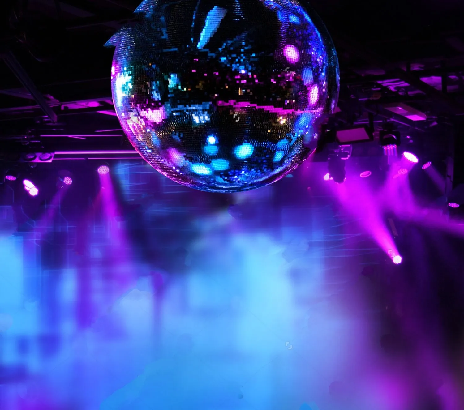 Colorful Disco Ball Background