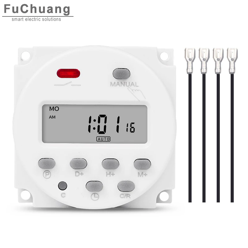 Timer Relay Cn101a Lcd Time Switch 110vac 220vac 12vdc 24vdc 48vdc ...