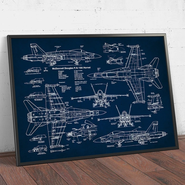 Military Aircraft Blueprint