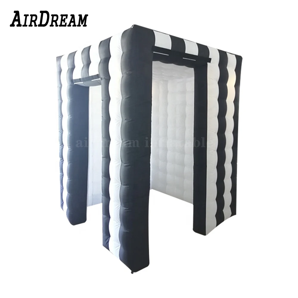 Zebra Stripe Inflatable Photobooth Studio Photo booth with Multi Color ...