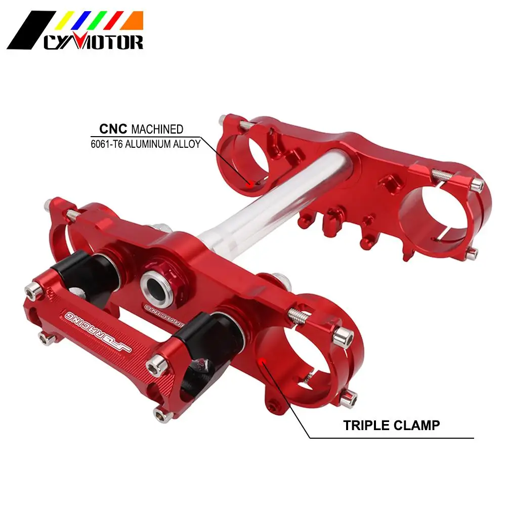 Triple-Tree-Clamps-Steering-Stem-e-Clamp-Riser-Adaptador-para ...