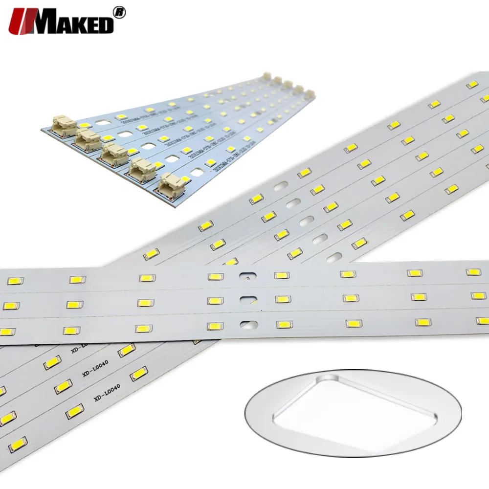LED PCB 4W 6W 8W 220-520mm Length Bar Strip SMD5730 Aluminum Lamp Plate ...