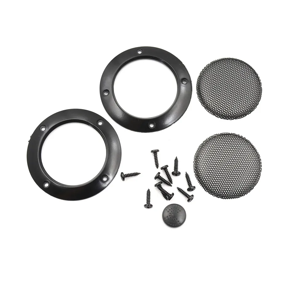 Net Cover Grille Circle Speaker Accessories 2 inch 2PCS Black ...
