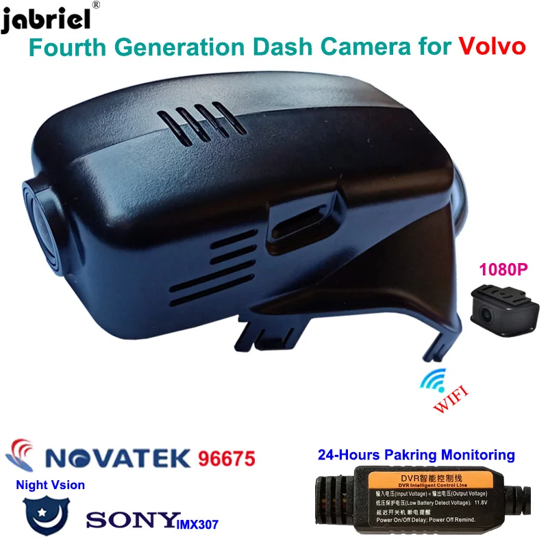 Full-HD-1080P-Wifi-24H-dash-cam-car-dvr-recorder-rear-camera-for-Volvo ...