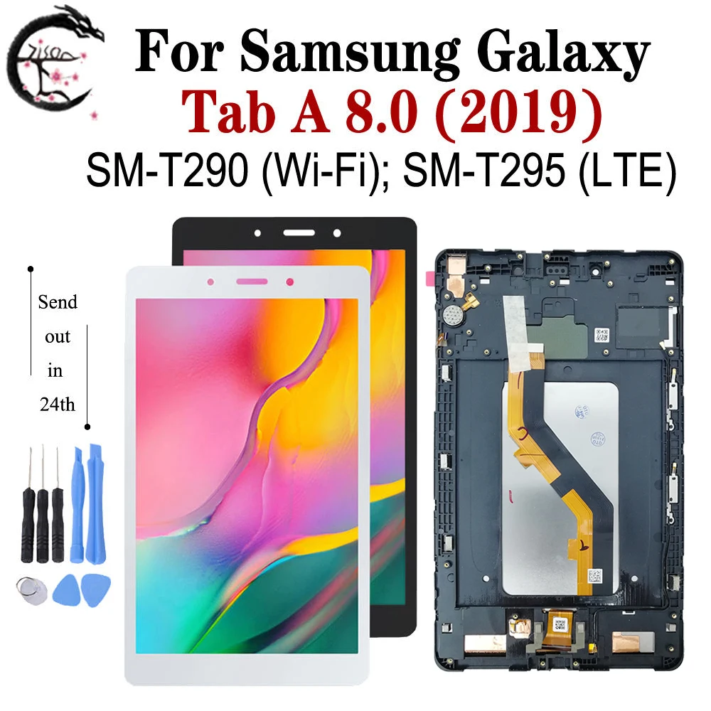 T290 T295 LCD With Frame For Samsung Galaxy Tab A 8.0 2019 SM-T290 SM ...