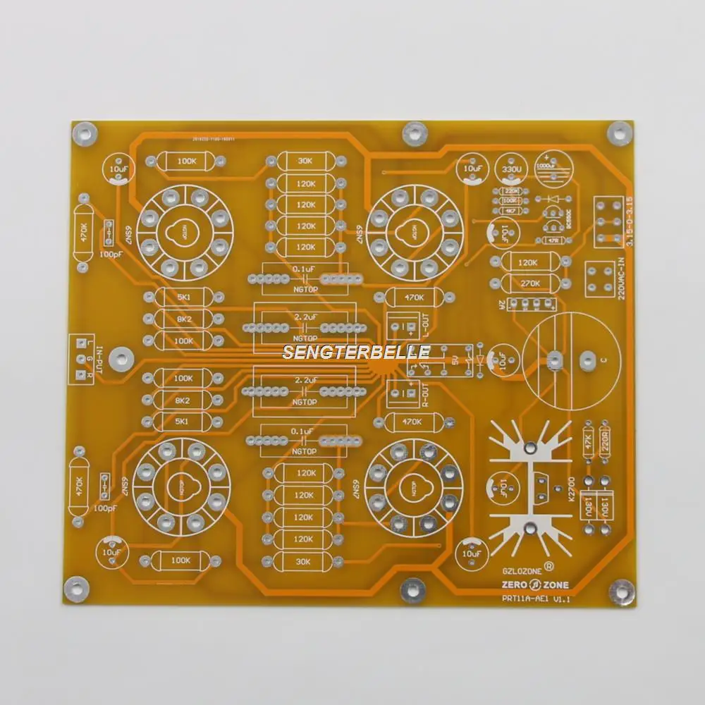 1PC HiFi 6SN7/6N8P 튜브 프리 앰프 보드 PCB 베어 보드 게리 CARY AE1 프리 앰프 참조|가동 증폭기 칩 ...