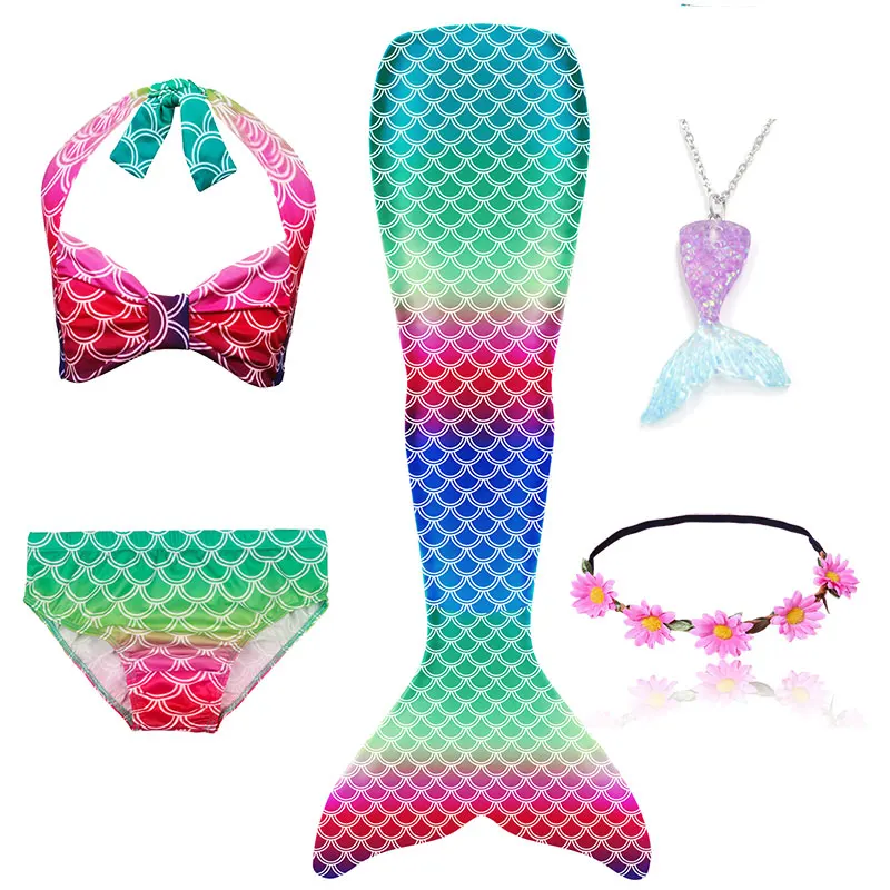 Swimmable Mermaid Tail Cosplay Costume Full Set - AllCosplay.com