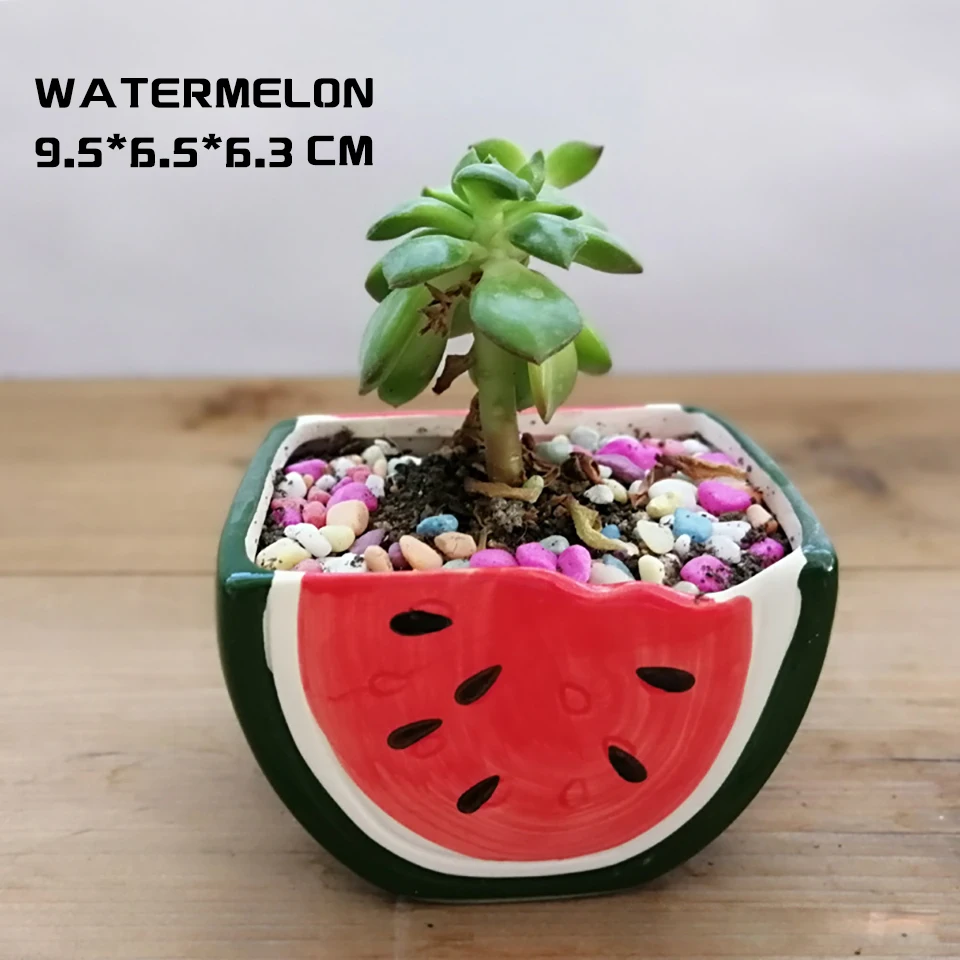 Floral & Garden Crafts Home & Hobby Watermelon Flower Pot Trio etna.com.pe