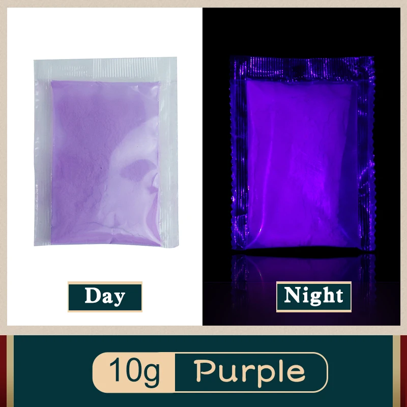 Purple Color Luminous Paint Noctilucent Powder Fluorescence DIY Party ...