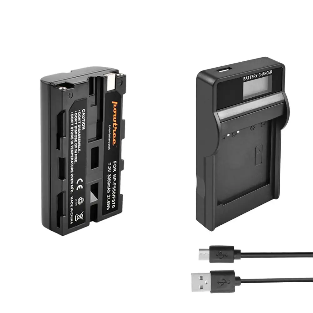 NP F550 Battery for Sony Series InfoLithium Battery NP F570, NP F550 NP ...