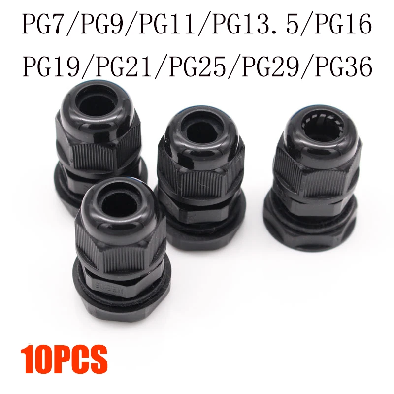 10pcs IP68 PG7 for 3 6.5mm PG9 PG11 PG13.5 PG16 PG19 Wire Cable CE ...