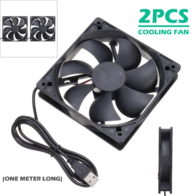 2Db Műanyag Hordozható Mini Usb Hűtőventilátor Asztal Csendes Léghűtő 12X12X2.5Cm – FIXO.hu