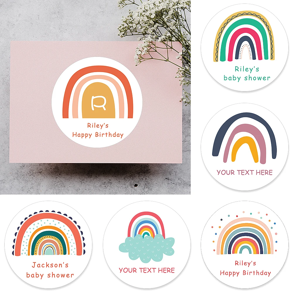 Bonito-arco-ris-nuvens-adesivo-adesivos-personalizados-anivers-rio-ch-de-beb-diy-presente-decora ...
