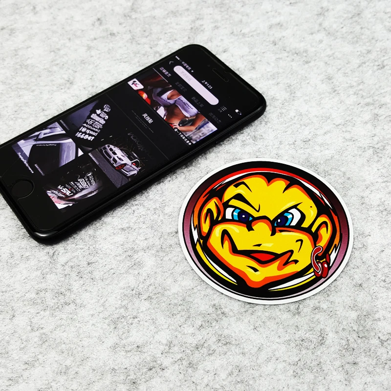 LuLuSticker #053 8x8cm Motorbike Racing the Cartoon Rossi Motorcycle ...