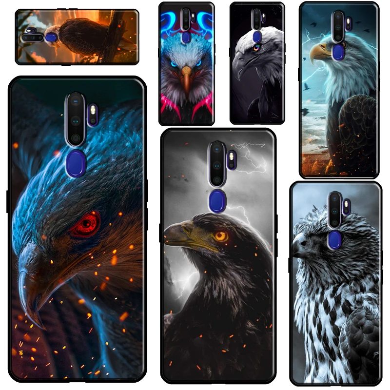 Funda de animales Eagle Hawk para OPPO A15 A83 A91 A93 A52 A72 A31 A53 ...