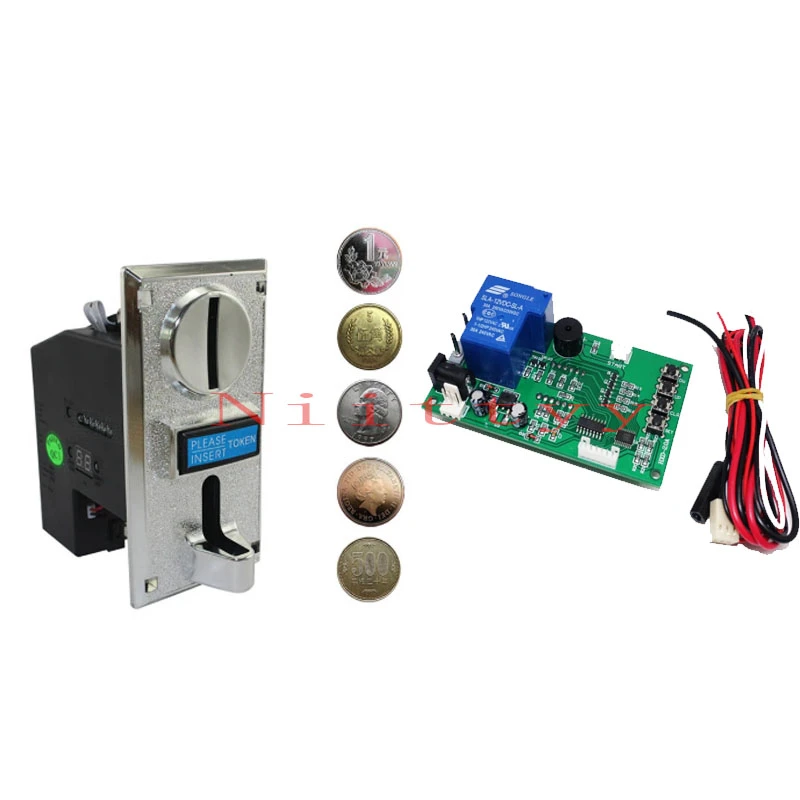 Multi Coin Acceptor Selector Electronic Roll Down Mechanism Cpu ...