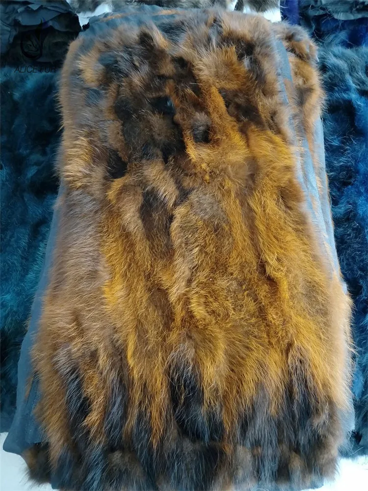 Dyed-raccoon-fur-skins-patchwork-racoon-fur-plate-for-DIY-parka-lining ...