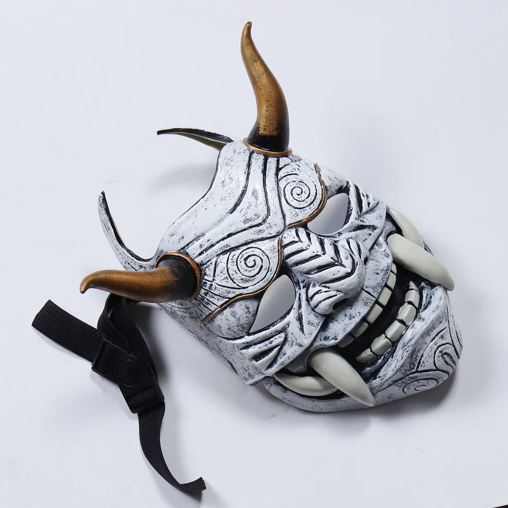 Samurai Scary Prajna Full Face Cosplay Mask - AllCosplay.com
