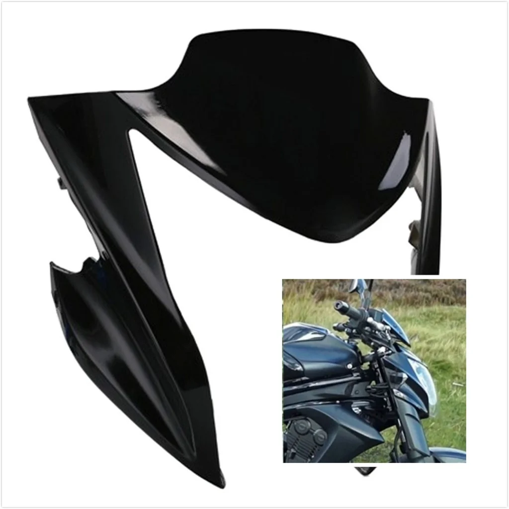 Motorcycle Headlight Mask Windshield Fairing For Kawasaki Er6n ...