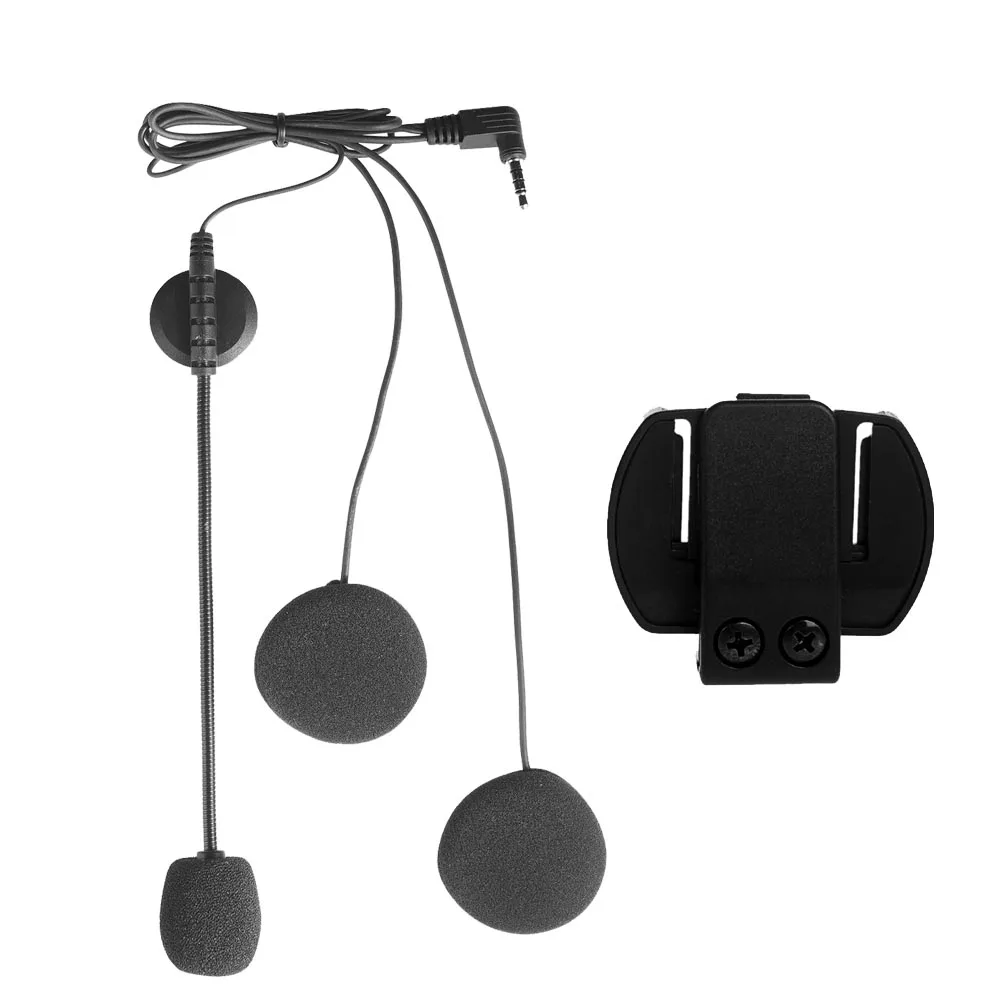 3.5mm Jack Microphone Speaker Headset And Helmet Intercom Clip for ...