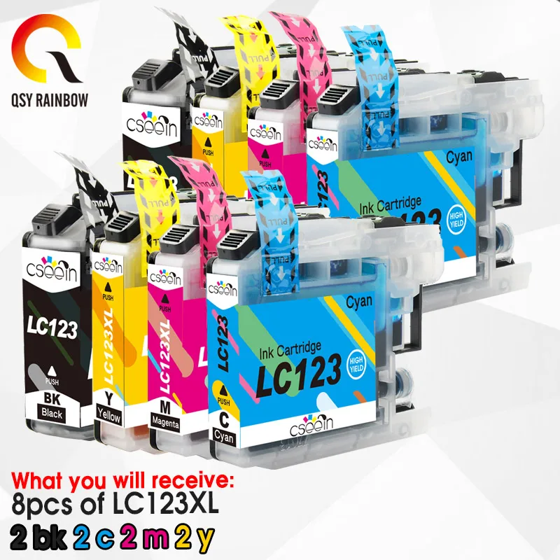 Lc123 Lc-123 Lc 123 Xl Lc123xl Ink Inkjet Cartridges For Brother Mfc ...
