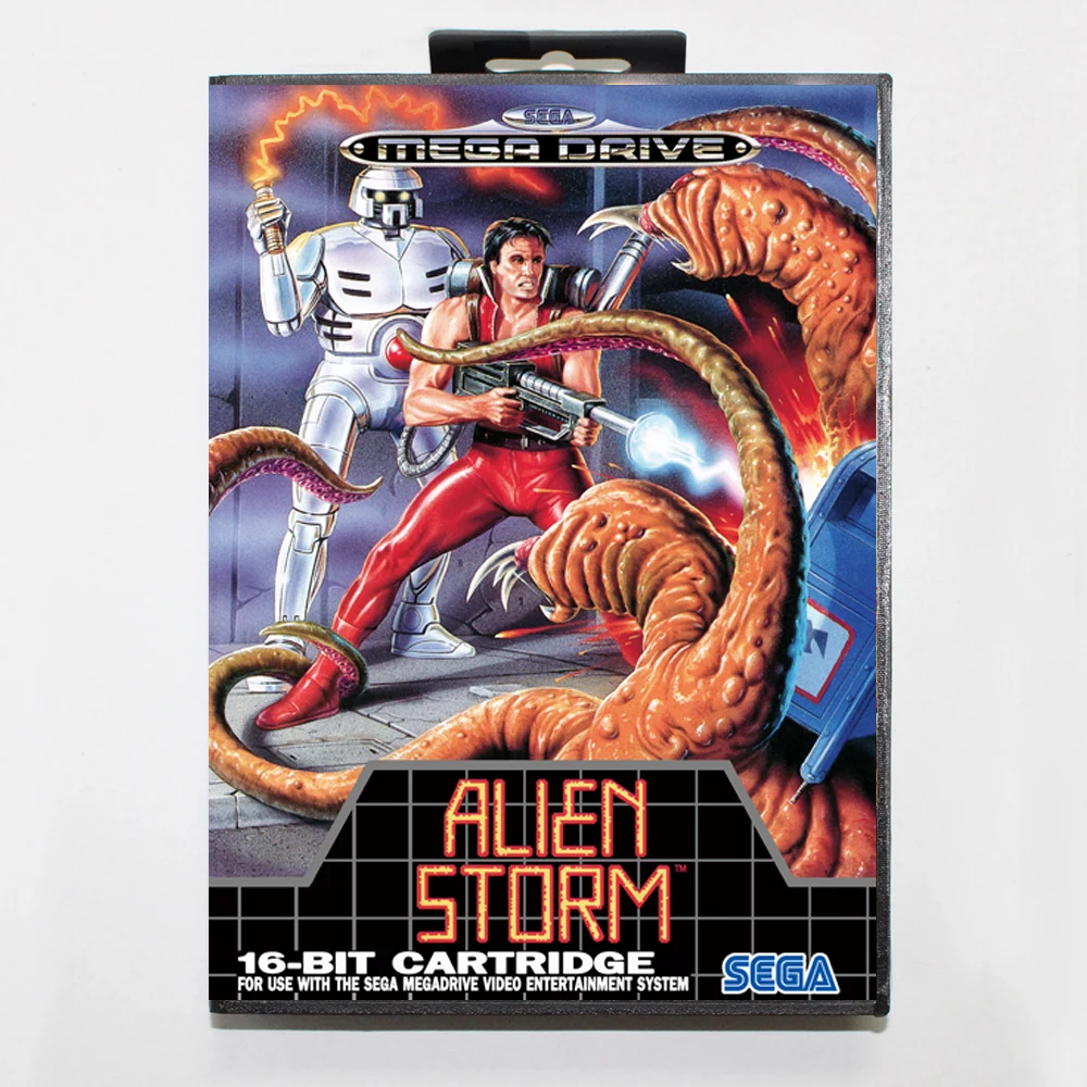 エイリアンストーム16ビットmdゲームカードforsega mega drive/thesions with小売ボックス|メモリーカード ...