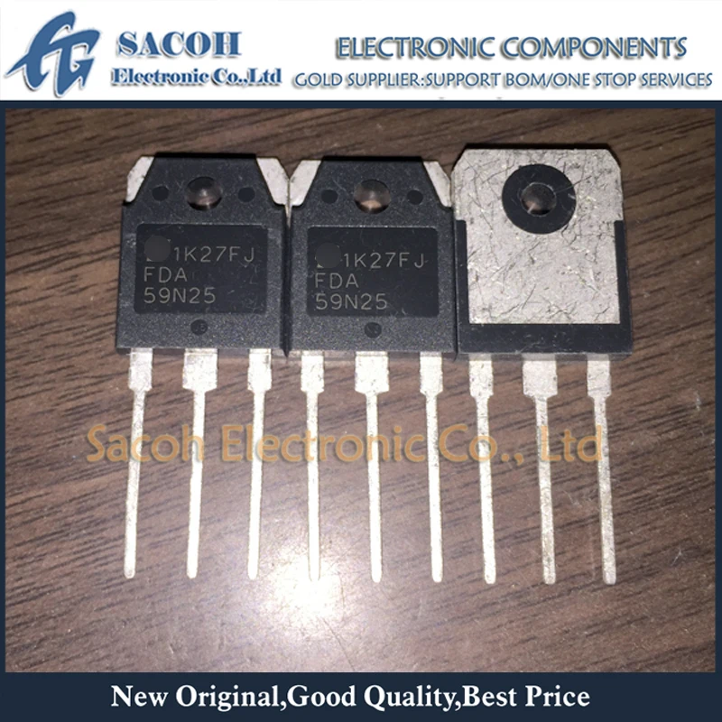 MOSFET de potencia n ch, FDA59N25, FDA59N30 o FDA69N25, TO 3P, 59A ...