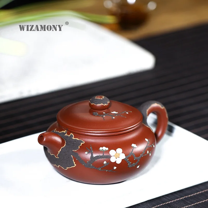 WIZAMONY 250cc Purple Sand Pot Factory Direct Yixing Ore Dahongpao Tea ...
