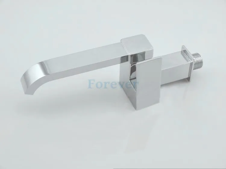 Évier en cuivre Robinet froid noir Robinet mural,Robinet à trou unique ...