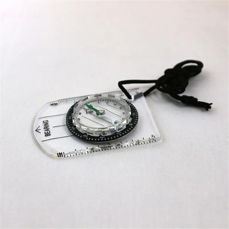 Mini Baseplate Compass Map Scale Ruler Outdoor Camping Hiking Cycling ...