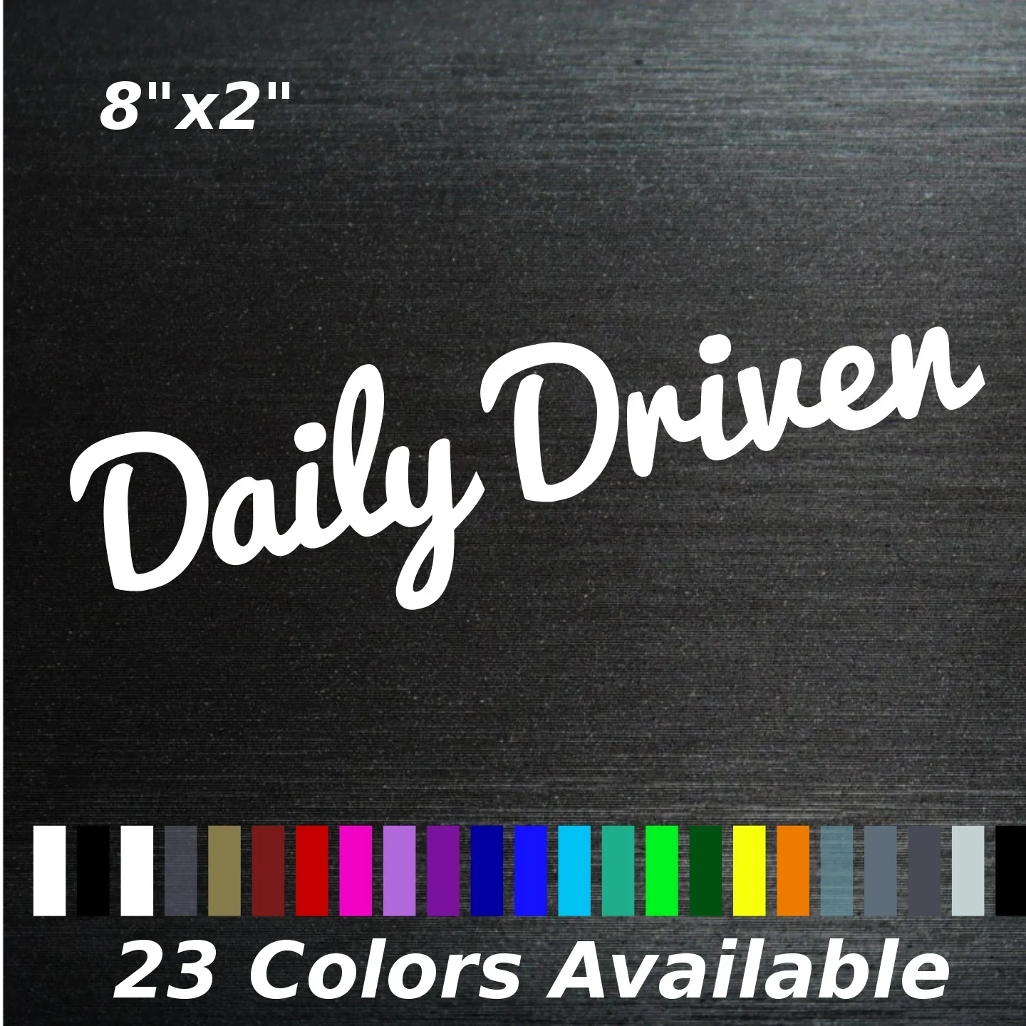 Daily driven lettering decal sticker 20x5cm|Stickers| - AliExpress