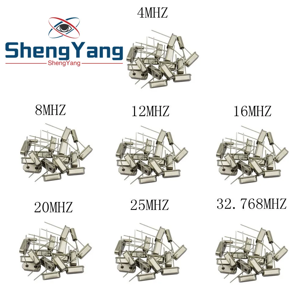 Kit electrónico de oscilador de cristal de Hc 49s, resonador de cuarzo de cerámica, Hc 49 Dip, 7 ...