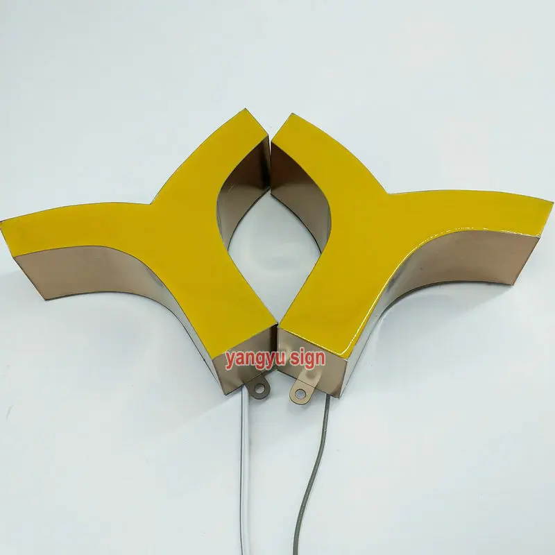 Custom factory advertising sign epoxy resin 3D Led signs advertising ...