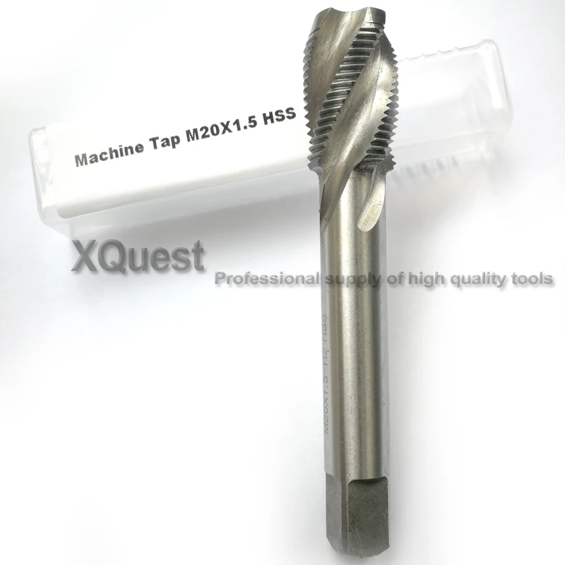 HSS Spiral Fluted tap M20 M20X2.5 SP Right Hand Machine Fine Thread screw taps M20X2 M20X1.5 ...
