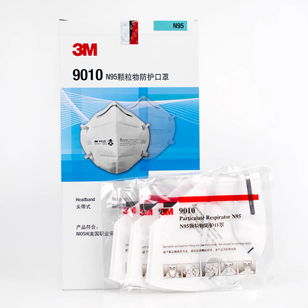 3M 9010 Particulate Respirator N95 Head-mounted Masks Aganist PM2.5 ...