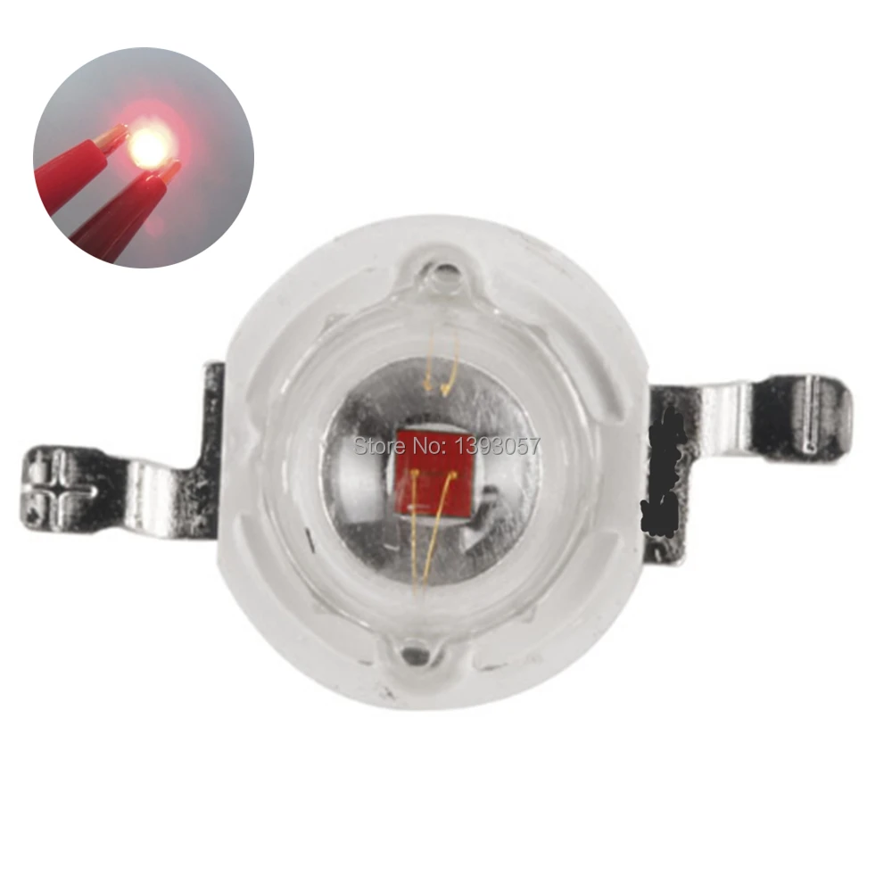 10-100PCS-730nm-740nm-3W-High-Power-LED-Lamp-IR-Far-Red-LED-Far ...