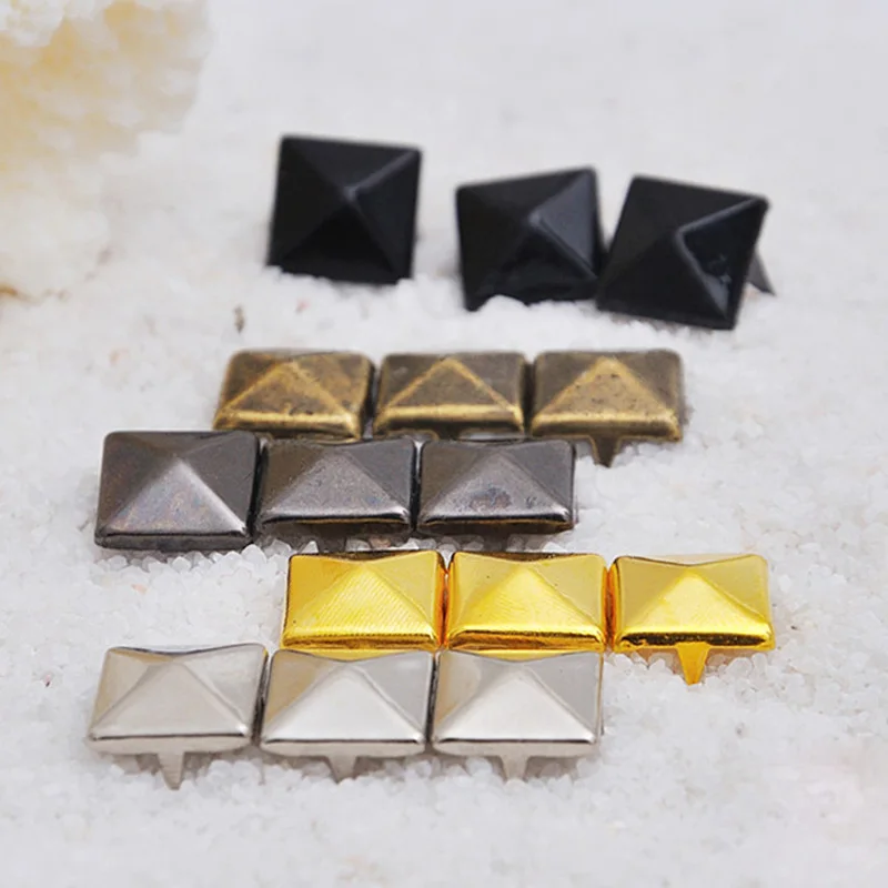 100-pcs-6-12MM-Round-Square-Spikes-DIY-Clothes-Bags-Shoes-Garment ...