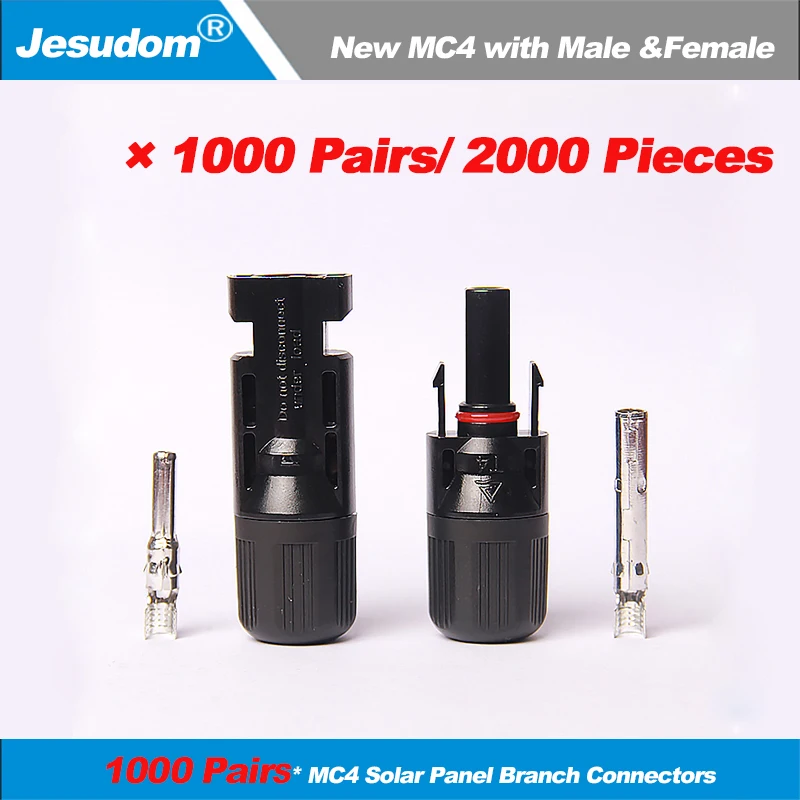 1000 пар MC4 разъем Солнечный коннектор PV коннекторы солнечной панели мужской и женский IP67 ...
