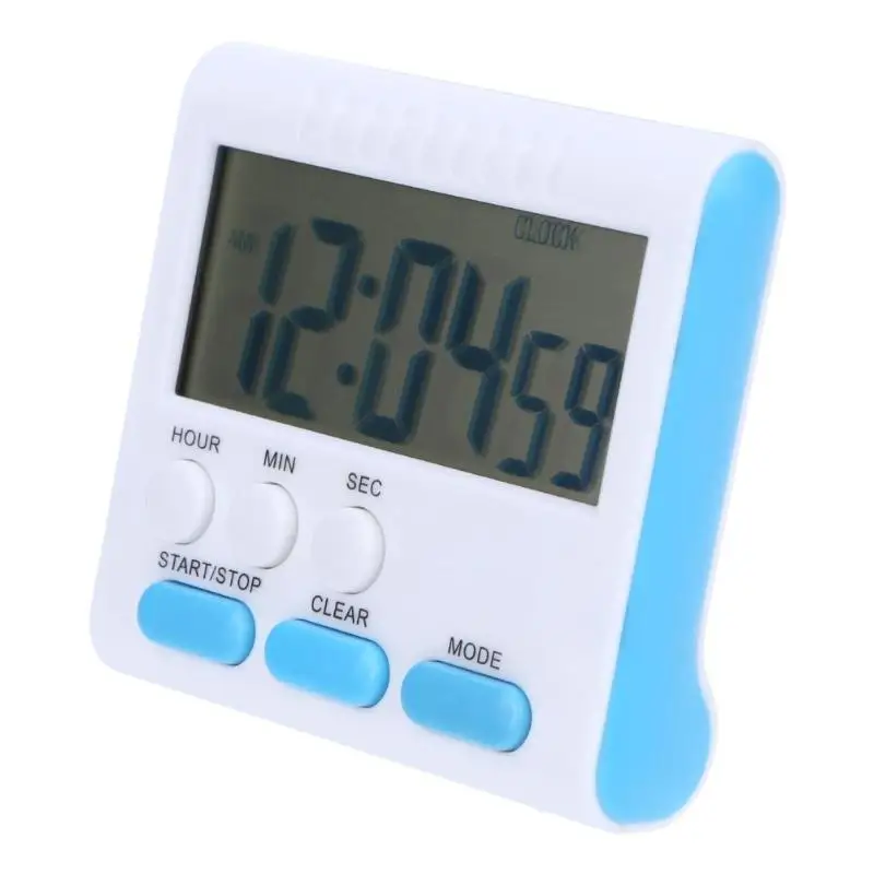 Electric Lcd Digital Kitchen Timer Multi Function Plastic Alarm Count Up Down Clock Home