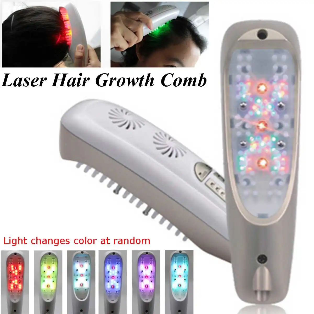 Hair Regrowth Laser Comb Micro Current for Hair Loss Alopecia Scalp ...