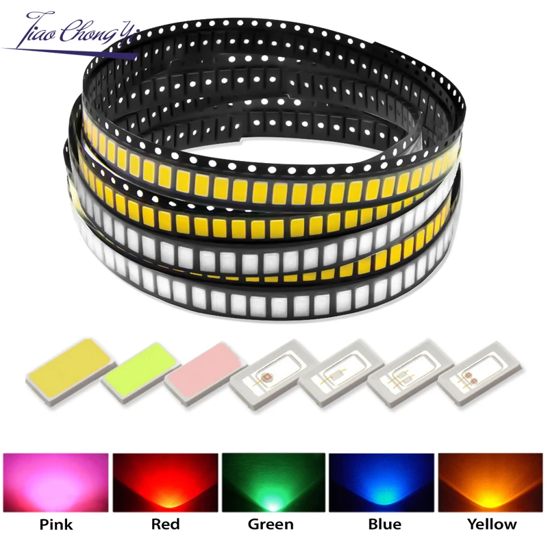 Smd 5730 / 5630 Chip Leds Warm White Blue Red Green Yellow Pink Light ...
