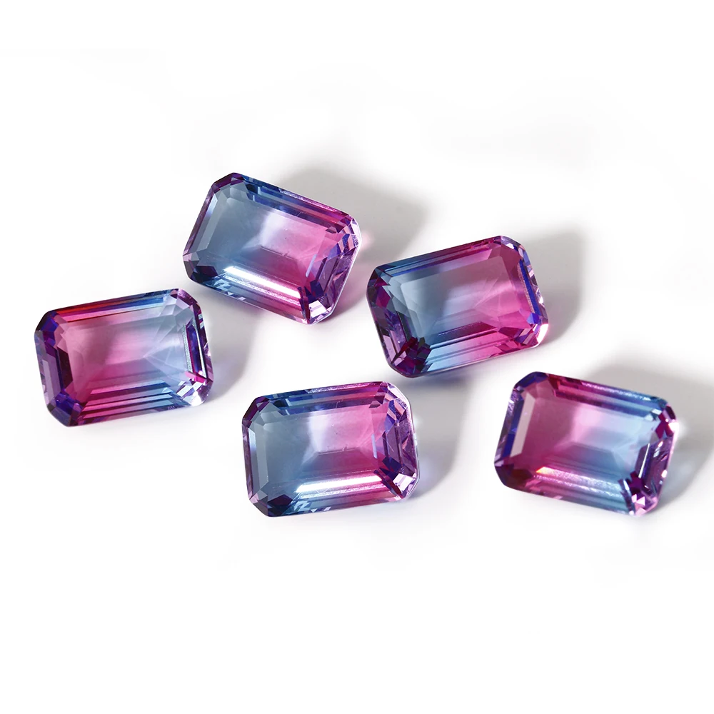 Charms 10x14mm Real Loose Gemstones Rectangle Cut 6.3-6.5ct Tourmaline ...