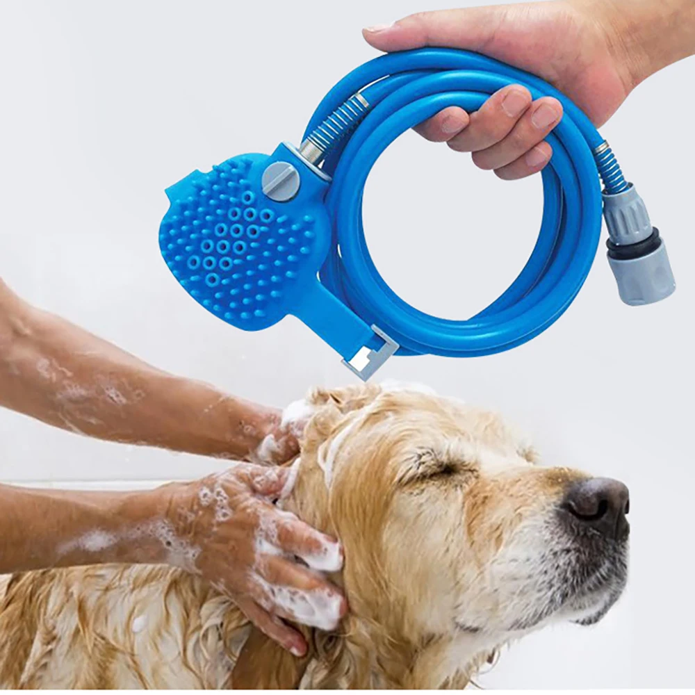 New Arrivals Palm Sized Dog Scrubber Sprayer Pet Bathing Tool Silicone ...