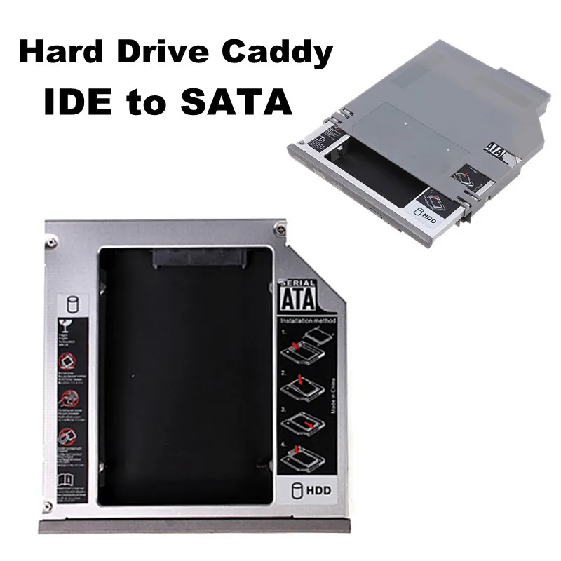 2.5" SATA 2nd HDD CD/DVD ROM Hard Drive Caddy For DELL D600 D610 D620 ...