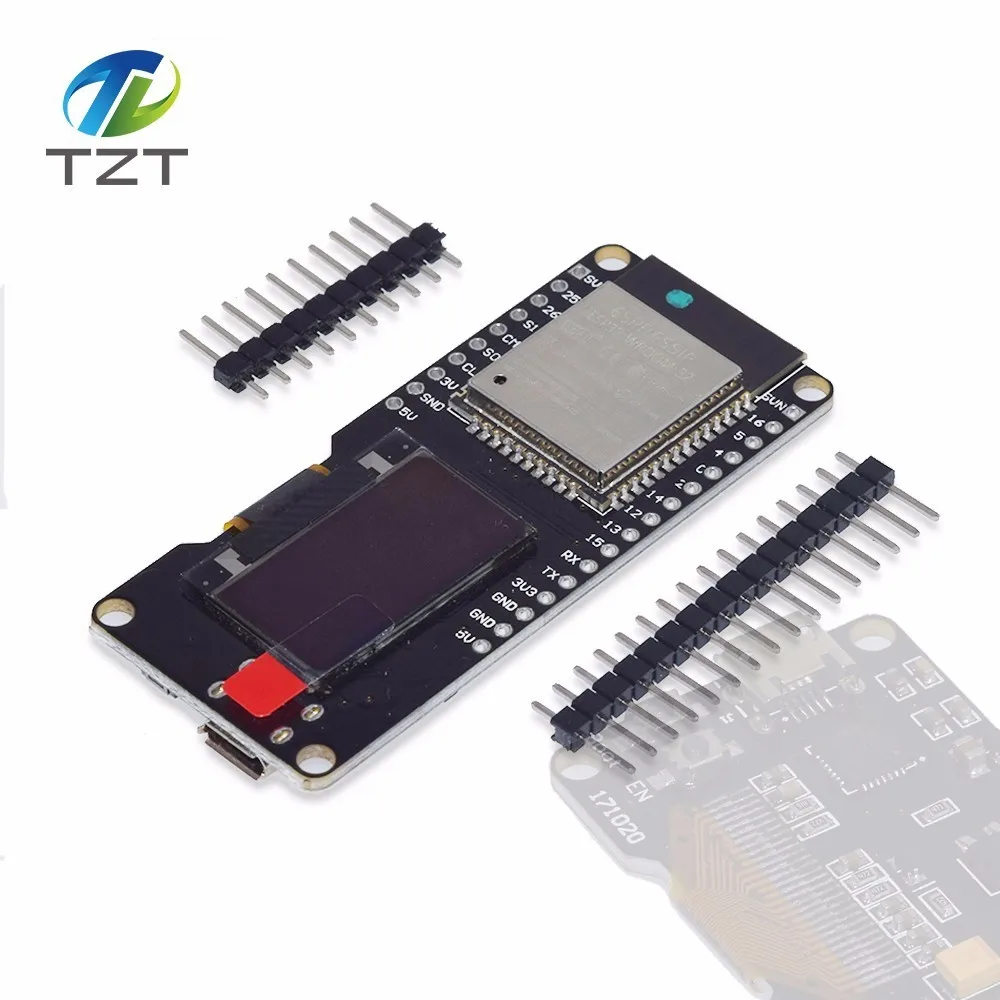Tzt wemos ESP32 oled & arduino ESP32 oled無線lanモジュール + bluetoothデュアルESP 32 ESP 32S ESP8266 & oled ...