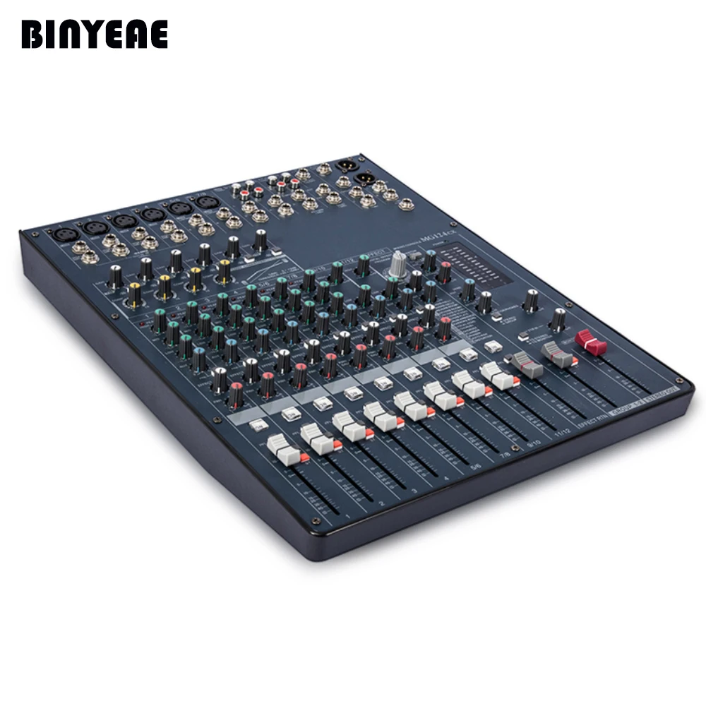 디제잉장비 오디오 디지털 믹서 음향 전문 믹서, 12 채널 믹싱 콘솔 MG124 Mezcladora De - 티몬