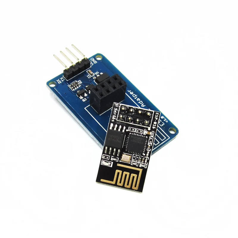 ESP-01S ESP8266 Serial Wi-Fi Wireless Module + ESP-01 Adapter for ...