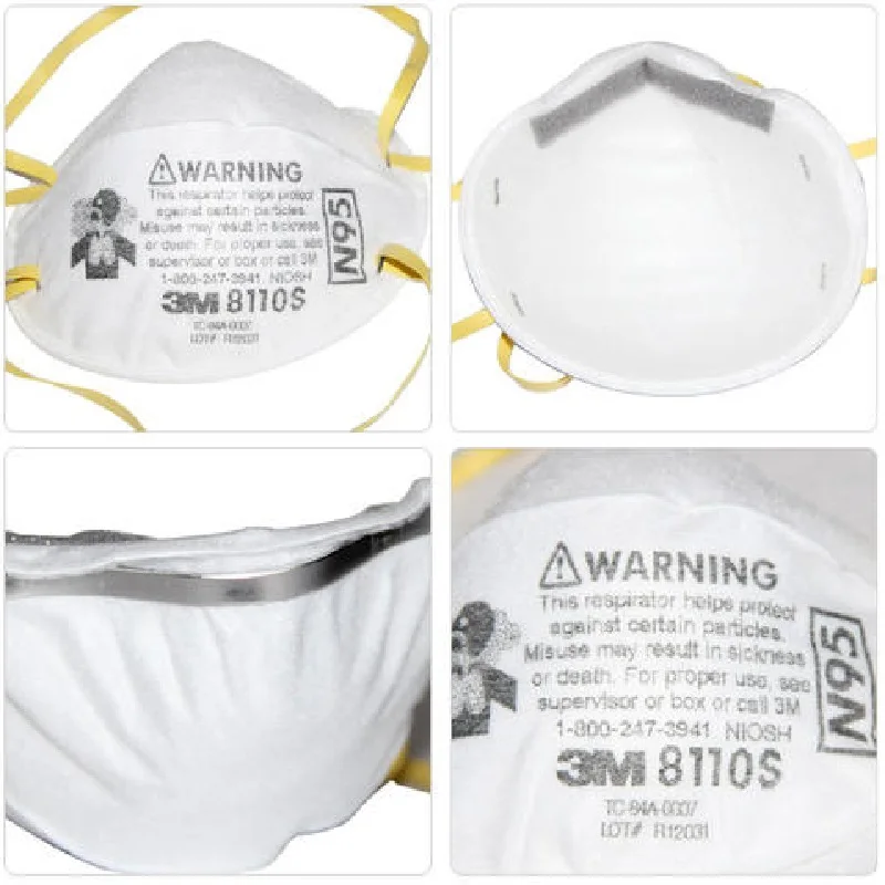 5pcs 3M 8110S Dust Mask Kids Children Anti-particles PM2.5 Haze ...