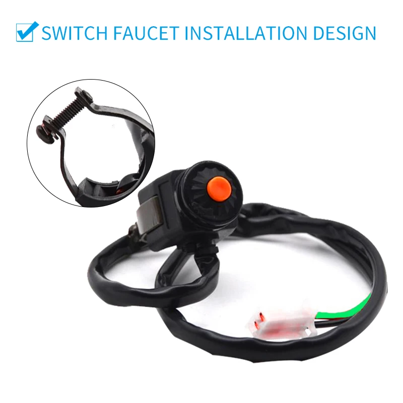 ATV Motorcycle Kill Switch Dual Sport Dirt Quad Start Horn Kill Off ...