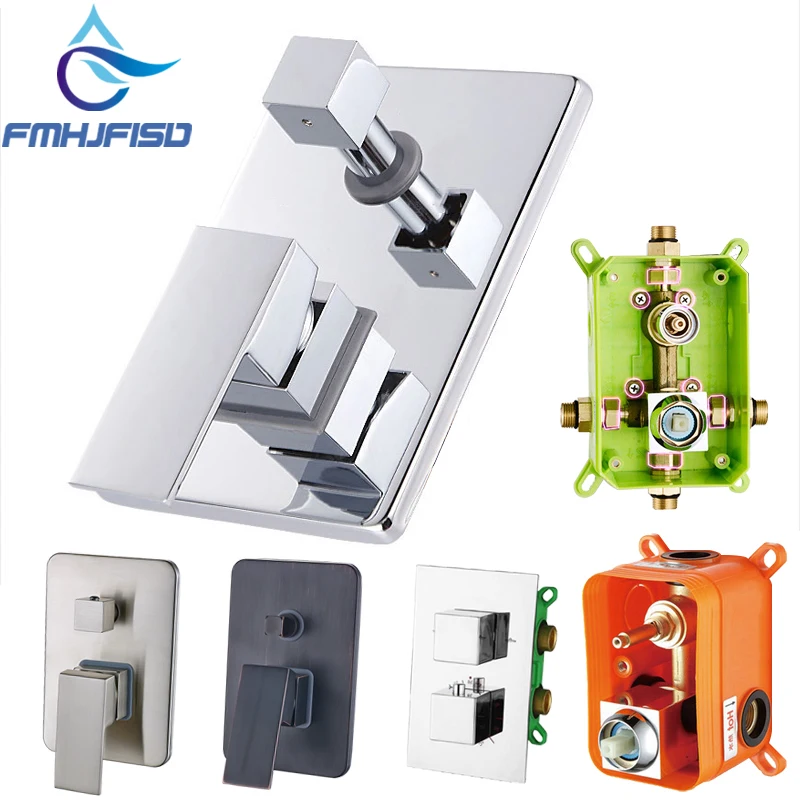 Embedded Box Thermostatics Faucet Valve Triple Faucet Cartridge Valve 2 ...